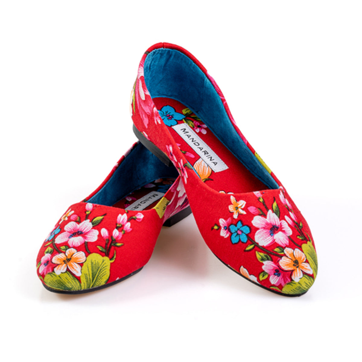 Red Peony Pumps | Mandarina Shoes