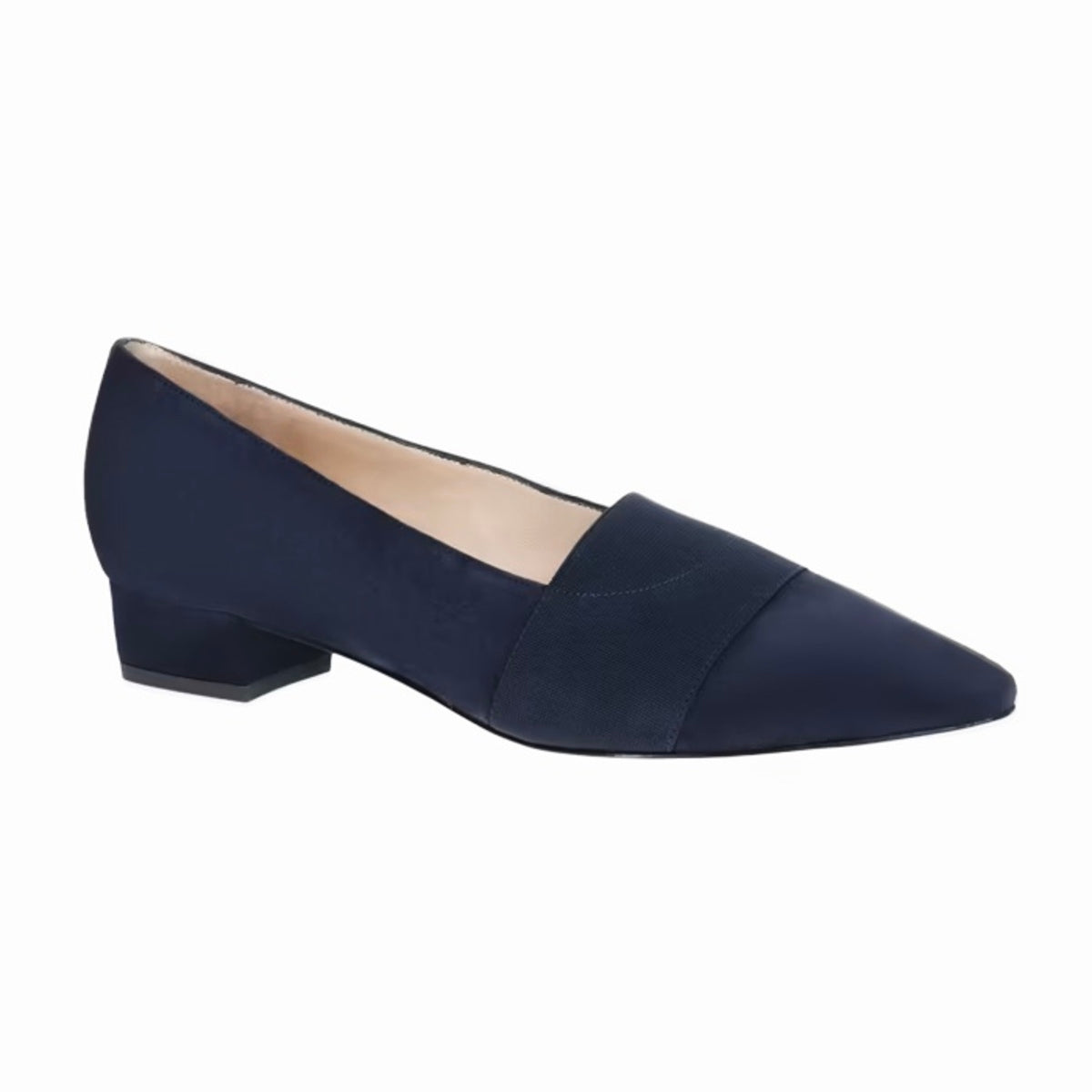 Low Heel Navy Blue Court Shoes | Mandarina Shoes
